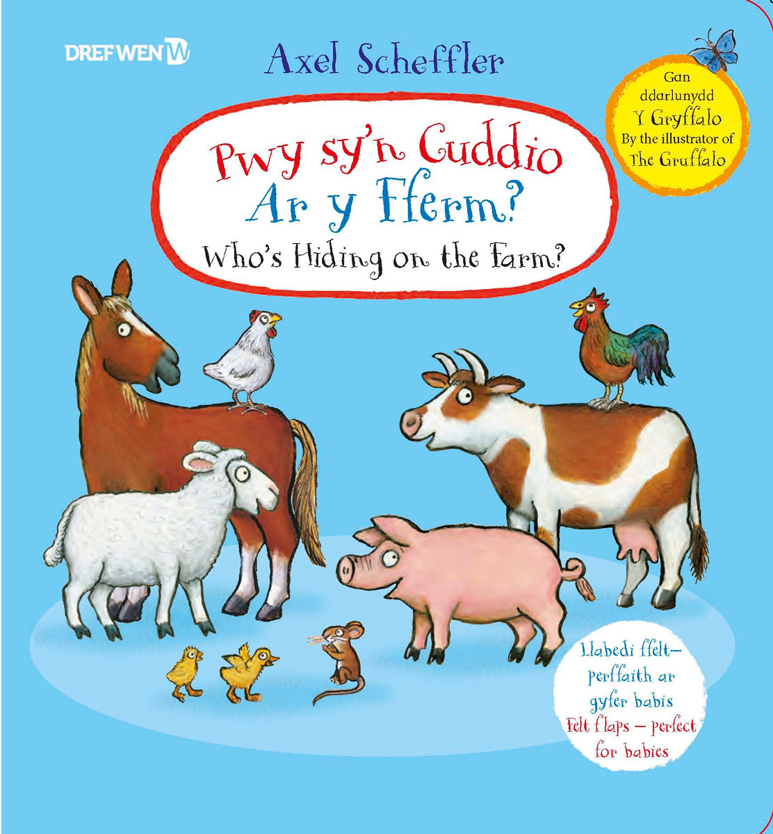 Pwy Sy'n Cuddio ar y Fferm? / Who's Hiding on the Farm – Dref Wen